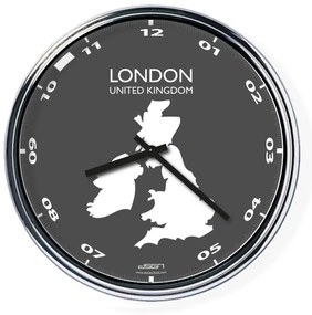 Kancelářské nástěnné hodiny: Londýn (32 cm), Výběr barev Tmavé