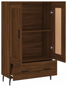 Skříň highboard hnědý dub 69,5 x 31 x 115 cm kompozitní dřevo