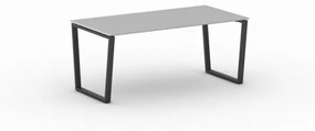 Kancelářský stůl PRIMO IMPRESS, černá podnož, 1800 x 900 mm, šedá