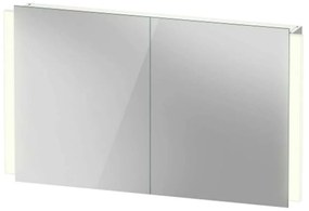 Duravit Ketho.2 - Zrcadlová skříňka s LED osvětlením, 70x120x16 cm, 2 dvířka K27138000001000