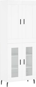Skříň highboard bílá 69,5 x 34 x 180 cm kompozitní dřevo 3199633