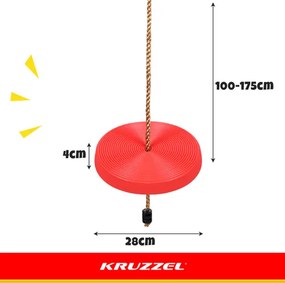 Kruzzel Zahradní houpačka kulatá plastová 23554