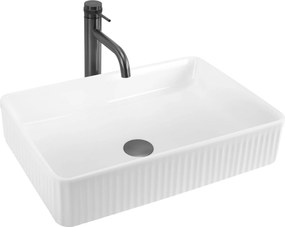 Rea Fiorella, umyvadlo na desku 505x345x130mm, bílá lesklá, REA-U6621