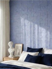 Sinsay - Stěnový panel ve tvaru puzzle 9 pack - modrá