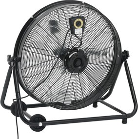 vidaXL Průmyslový bubnový ventilátor 60 cm 172,5 W černý