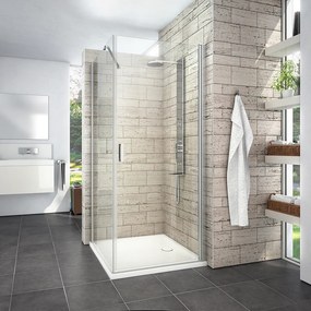 Sprchové dveře jednokřídlé LZCO1 v kombinaci s pevnou stěnou LZB Viz technická specifikace Transparent Brillant LYE2/800+LYSW1S/800 800 800 LYE2/800_LYSW1S/800