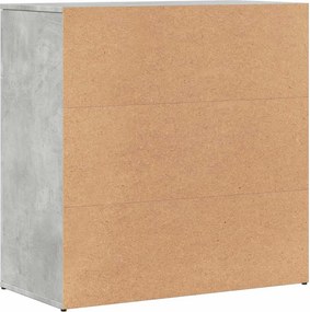 Příborníky 2 ks betonově šedé 79 x 38 x 80 cm kompozitní dřevo 3276619