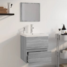 Koupelnová sestava šedá sonoma kompozitní dřevo 3152865