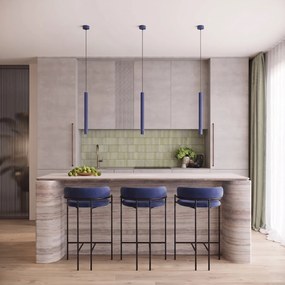 Sollux Lighting Závěsné svítidlo ARCHE 3P ultramarín