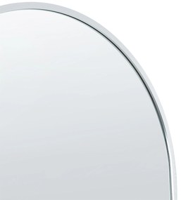 Stojací zrcadlo stříbrné BAGNOLET Beliani