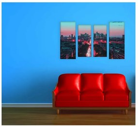 Malvis ® Obraz život města Velikost: 160x80 cm