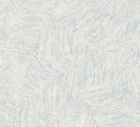 Vliesová tapeta grafický vzor, šedá, bílá, modrá 662-04 / Tapety na zeď Balade (0,53 x 10,05 m) Dekens