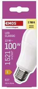 Emos lighting LED žárovka Classic A60 / E27 / 13 W (100 W) / 1521 lm / teplá bílá 1525733281