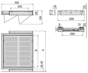 EMUCA Výsuvný botník do rámu Quartz – titan Šířka rámu (mm): 700