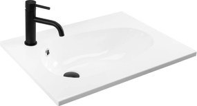 Rea Selena, konglomerátové zápustné umyvadlo 610x465 mm, bílá, REA-U6020