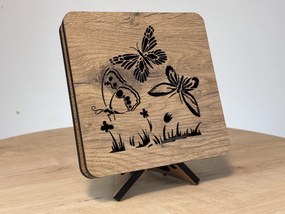 Li-Go "Motýli" lampa 19x19cm provedení povrchu: dub světlý