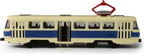 RAPPA Kovová česká retro tramvaj Tatra T3 s otevíracími středními dveřmi - 16 cm - modrá