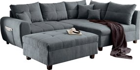 XXXLutz ROHOVÁ SEDAČKA, textil, kompozitní dřevo, antracitová MID.YOU - Sedací soupravy - 002220035701