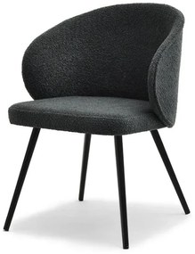MPT Moderní židle Sensi - černá látka Boucle