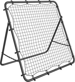 SPORTNOW Rebounder pro fotbal, skládací nastavitelné odrazové desky s 5 úhly nastavení a 120 x 120 cm zpětnou sítí