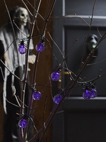 Sinsay - Halloweenská LED girlanda s motivem pavouků - černá