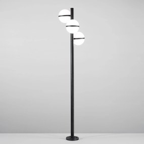 FAN LANT-ORBIT/P3 Sloupkové svítidlo PALO ORBIT černá, 3xE27, IP44, 220,5 x 44,5 cm - FANEUROPE