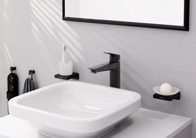 Hansgrohe Logis, umyvadlová baterie 190 bez odtokové soupravy, černá matná, HAN-71091670