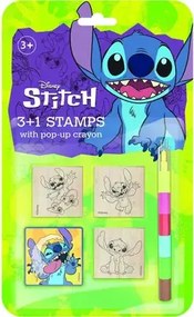 JIRI MODELS Razítka Lilo  Stitch / 3+1 ks s poduškou / Voskovka / od 3