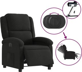 Elektrické polohovací křeslo černé textil 3204142