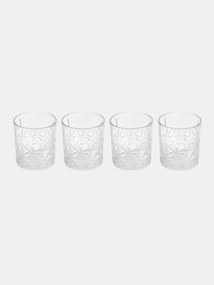 Sinsay - Sklenice s reliéfním vzorem 4 pack - clear