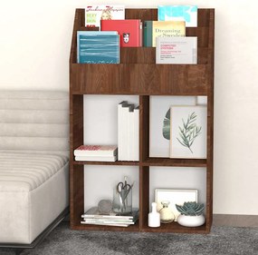 Dětský regál na časopisy hnědý dub 71 x 30 x 114 cm kompozit 339535