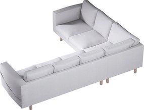 Potah na pohovku IKEA Norsborg rohová 5-místná barva šedá látka pletený vzor