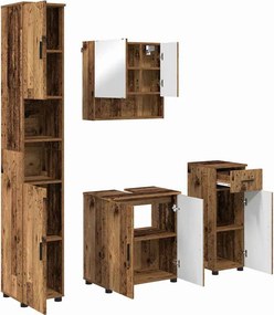 Sada koupelnového nábytku 4 ks Staré dřevo 61 x 35 x 64 cm 3392981