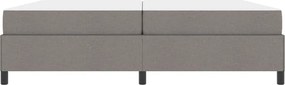 Postel s boxspringem Taupe 200 x 200 cm textil 3398889