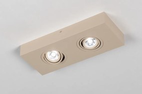 Stropní LED svítidlo Spot Quality Quadra 2 Taupe