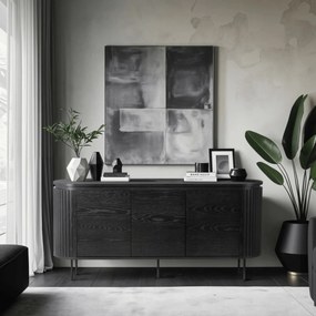 Komoda Beck 160 cm černá