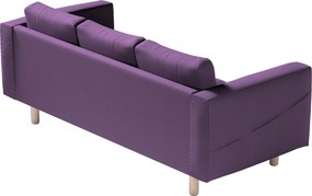 Potah na pohovku IKEA Norsborg 3-místná barva fialová látka pletený vzor