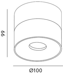 LED Stmívatelné bodové svítidlo LAHTI LED/13,5W/230V 3000K CRI 90 černá