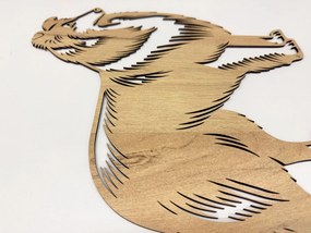 dřevo života Dřevěný obraz Dlouhosrsté kolie Rozměry (cm): 40x38, Zvolte barvu dekoru: Wenge