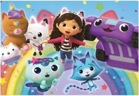 DINO Gábinin kouzelný domek: Na duze / 2x48 dílků / od 4 let