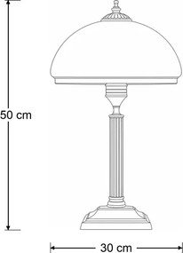 BRILAGI - Stolní lampa TAURUS 2xE14/11W/230V bronz