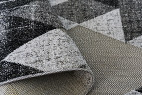 Berfin Dywany, Kusový koberec Lagos 1700 Grey (Dark Silver), 140x190, šedá, obývací pokoj