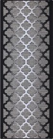 Berfin Dywany, AKCE: 100x67 cm Protiskluzový běhoun na míru Zel 1017 Silver (Grey) - obšitý ze všech stran, šedá, chodba / předsíň