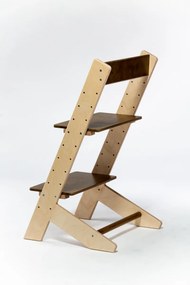 Lucas Wood Style rostoucí židle EASY LINE -  kaštan