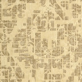 Béžová vliesová zámecká tapeta, Ornamenty, 28702, Kaleido, Limonta