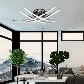 Toolight - Moderní LED stropní svítidlo APP398-C, chromová, OSW-06914