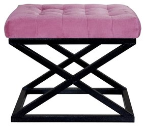 Atelier del Sofa Taburet Capraz - Black, Fuchsia, Černá, Fushcia