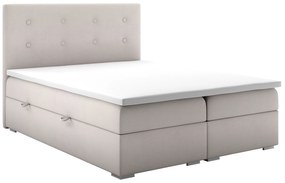 Kontinentální postel 180 cm Rinoletto (béžová) (s úložným prostorem). 1044315