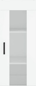 vidaXL Skříň highboard 34,5 x 34 x 180 cm kompozitní dřevo [3199169] Barva: bílá s vysokým leskem