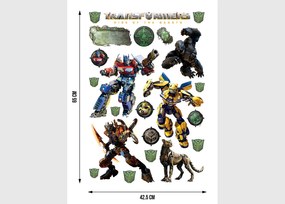 Dětská samolepka na zeď Transformers Útok | 42.5 x 65 cm | DDKM1671